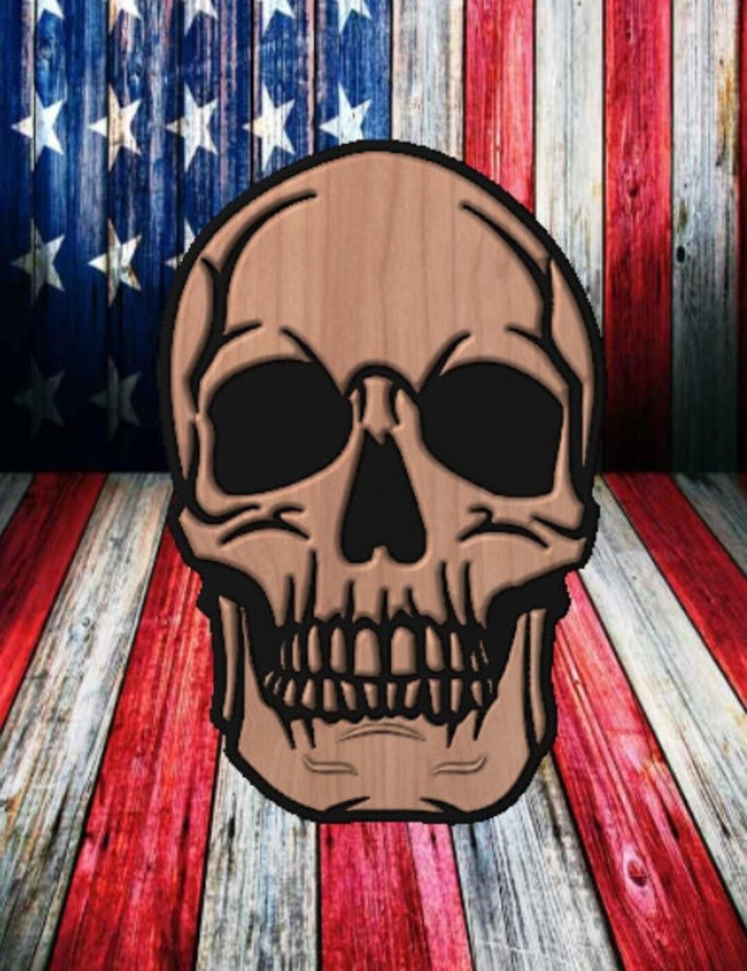 Skull Stl File, 3d Cutting File, Skull Cutting File, 3d Skull, 3d ...