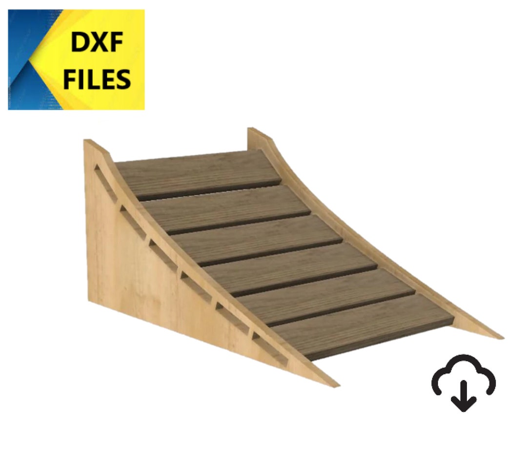Dxf Bike Ramp, Bike Ramp Builds Vcarve File, Dxf File, Svg File, Cnc ...