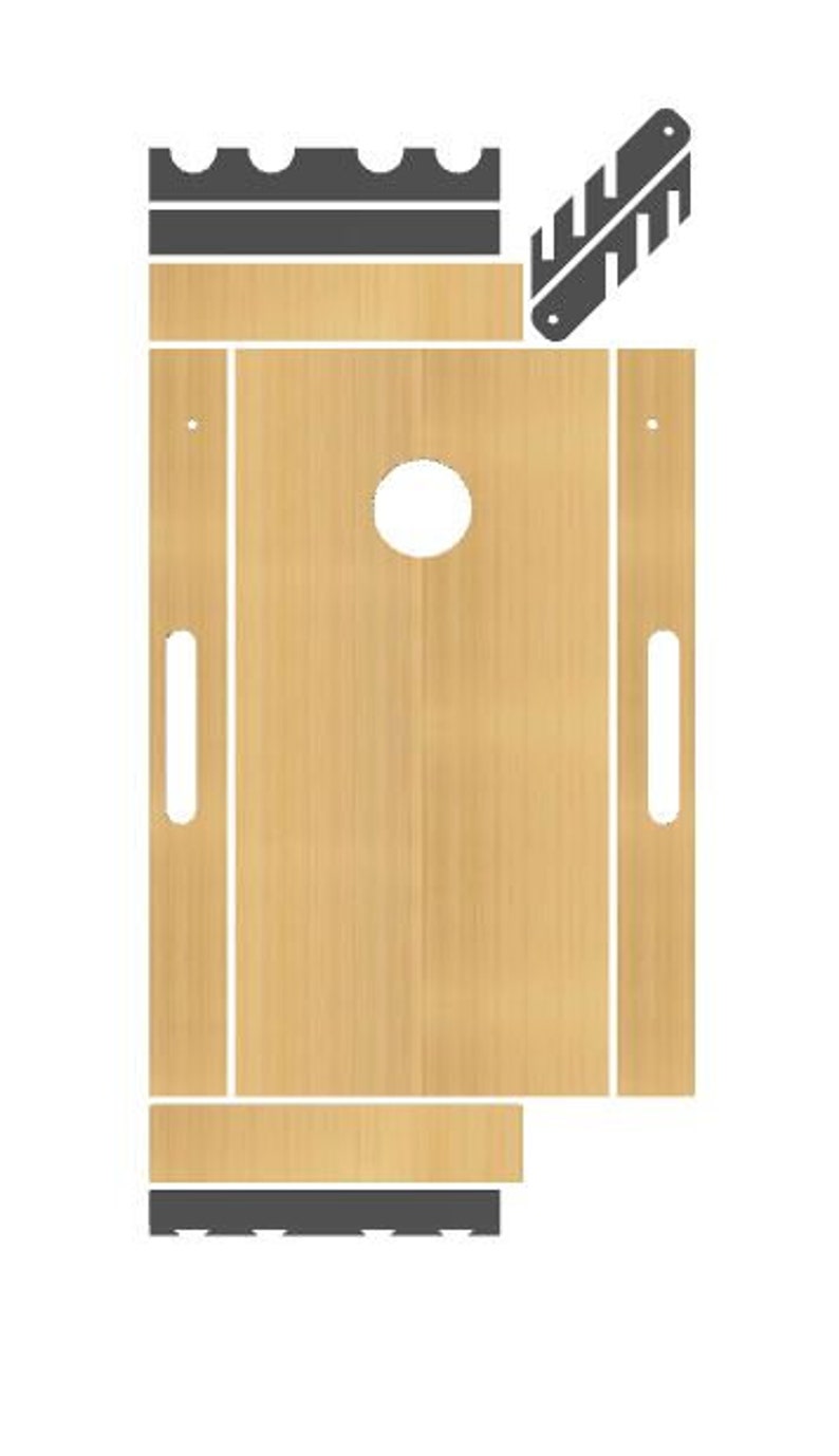 Corn Hole Cnc Dxf File, Cornhole Dxf File, Cornhole Regulation Size Cnc ...