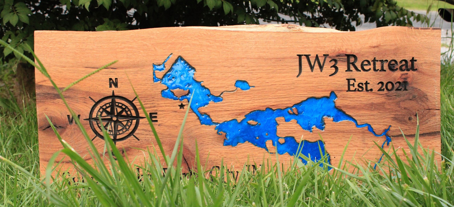 Lake House Sign, Lake House Sign Personalized, Wooden Lake Sign, Lake ...