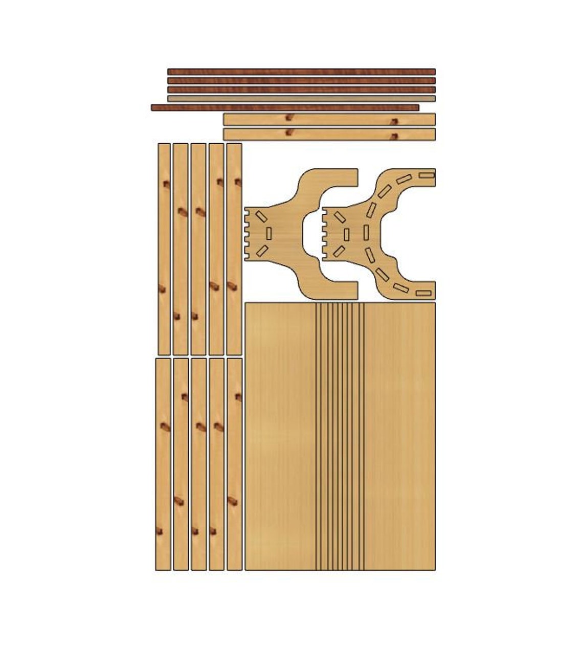 Plywood Desk Dxf File Coffee Table Dxf File Laser Cut Table - Etsy