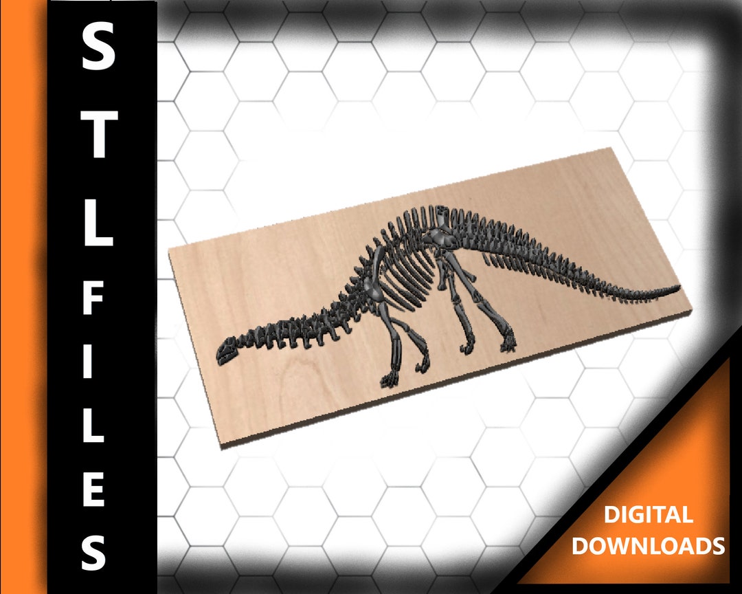 Dinosaur STL Files for CNC Engraving, 3D Files for Carving on CNC ...