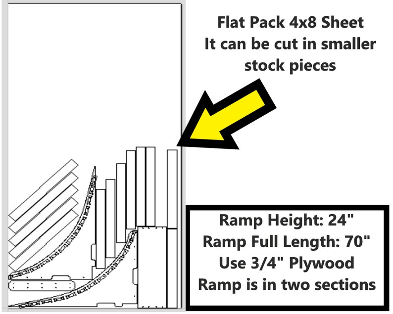 Dxf Bike Ramp 2ft Tall , Bike Ramp Builds Vcarve File, Dxf File, Svg ...