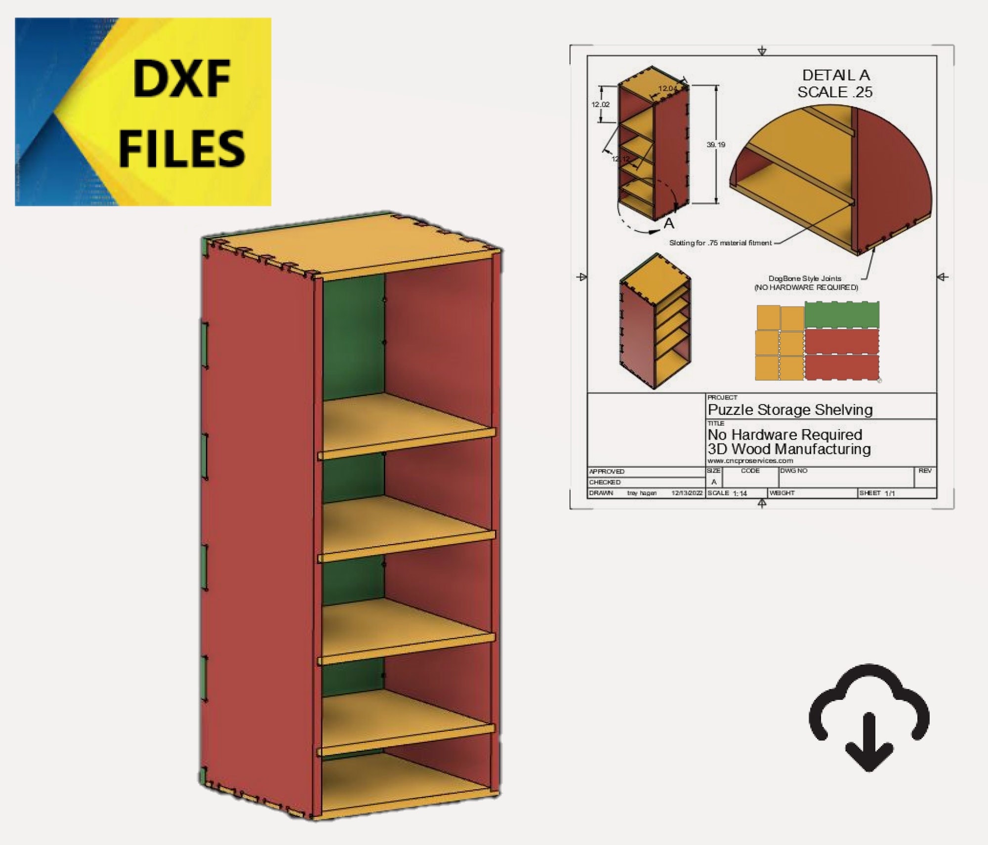 Storage Locker Dxf File, Laser Cut File Furniture, Laser Cut Cubicles ...