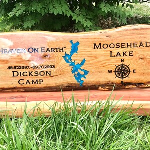 Lake Sign Lake Wall Art Completely Customizable Any Lake - Etsy