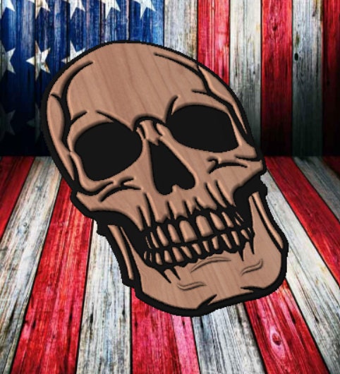 Skull Stl File, 3d Cutting File, Skull Cutting File, 3d Skull, 3d ...