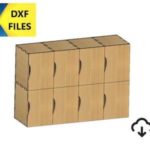 Dxf Files, Stackable Cubicles, Shelving Dxf, Storage Cubby Dxf Files ...