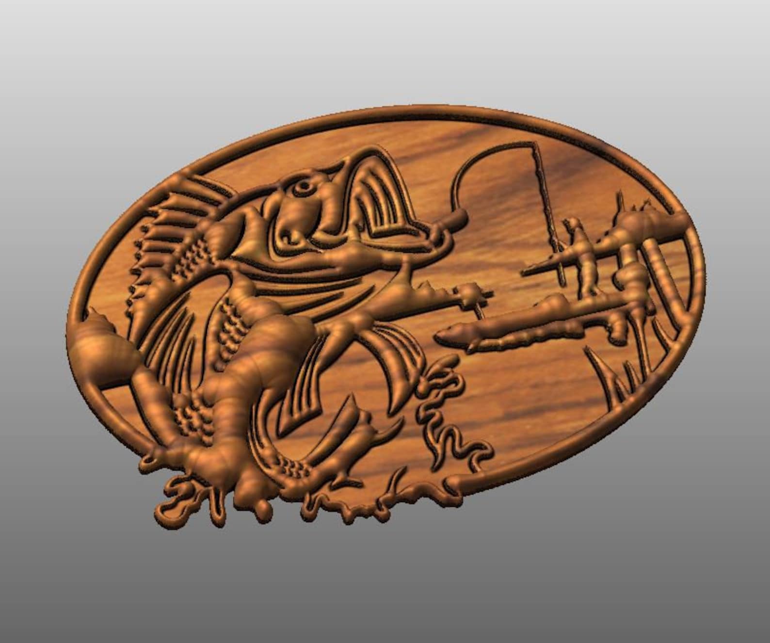 Bass Fishing Stl File, 3d Rendering, Cnc Cut Files, Digital Download - Etsy