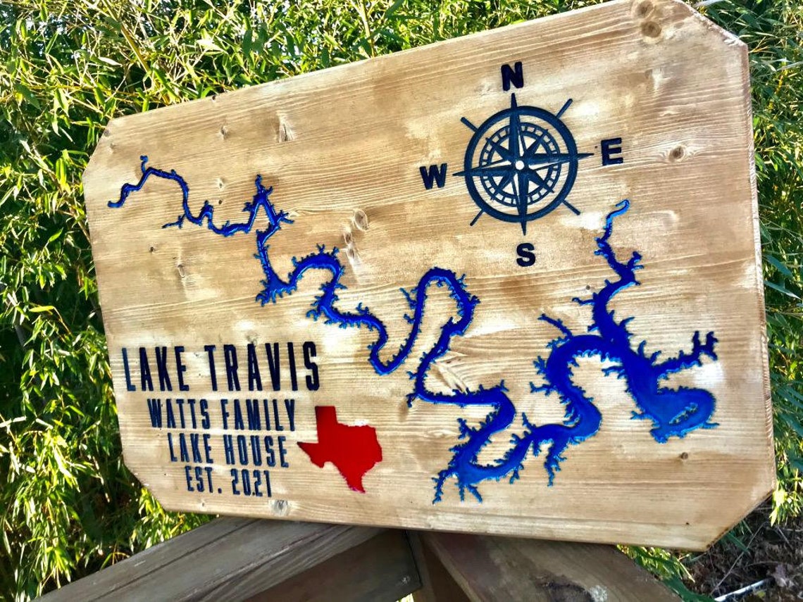 Custom Lake Sign, Lake House Decor, Personalized Lake House Sign - Etsy