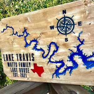 Custom Lake Sign, Lake House Decor, Personalized Lake House Sign - Etsy