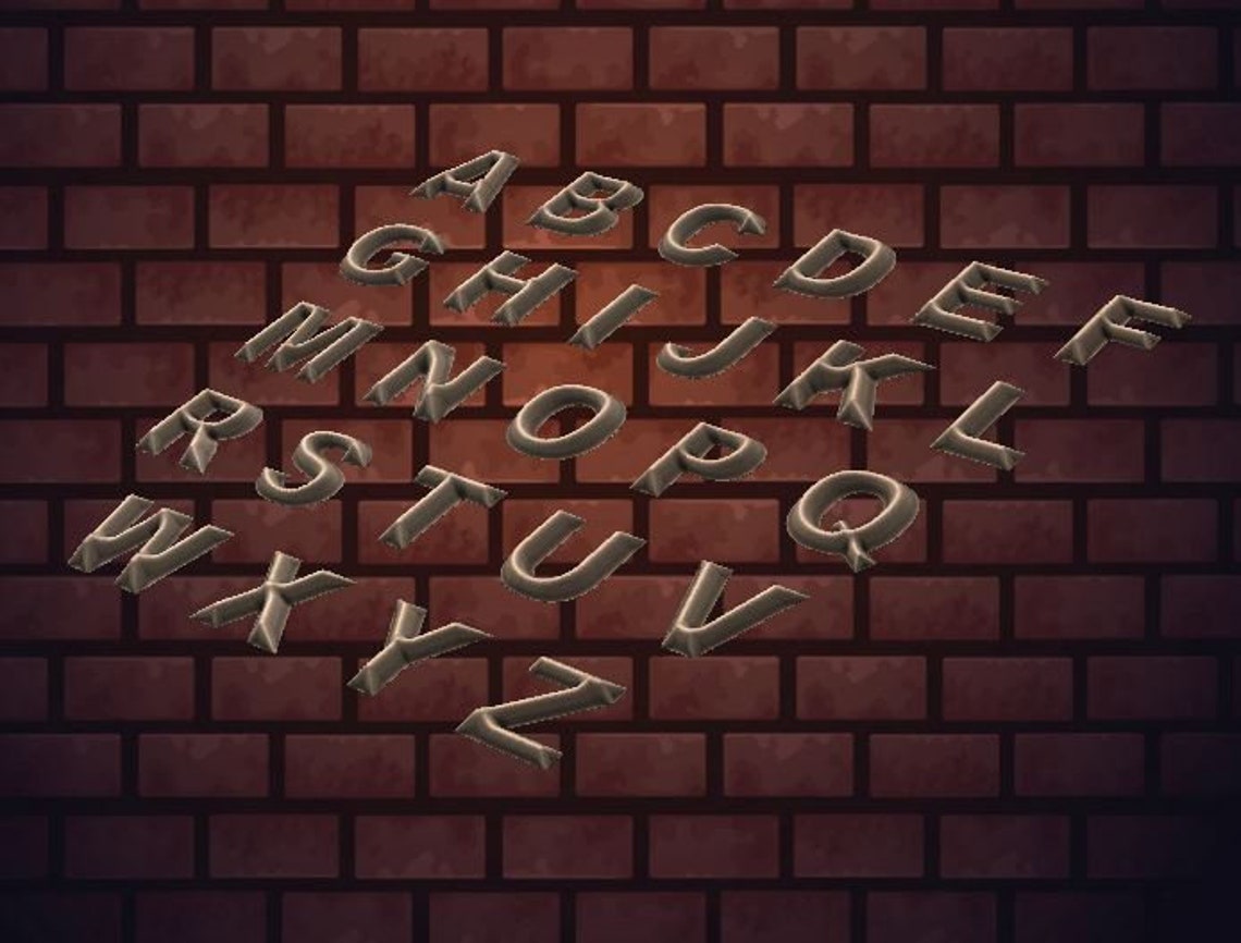 Prismatic Letters, Alphabet Prismatic Letters, 3d Letters, Cnc Cut File ...