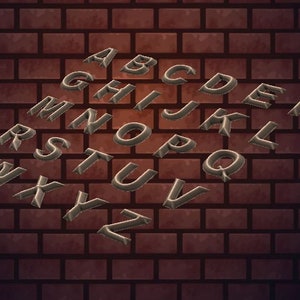 Prismatic Letters, Alphabet Prismatic Letters, 3d Letters, Cnc Cut File ...