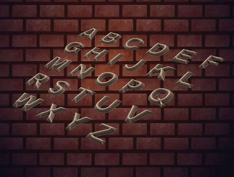 Prismatic Letters, Alphabet Prismatic Letters, 3d Letters, Cnc Cut File ...