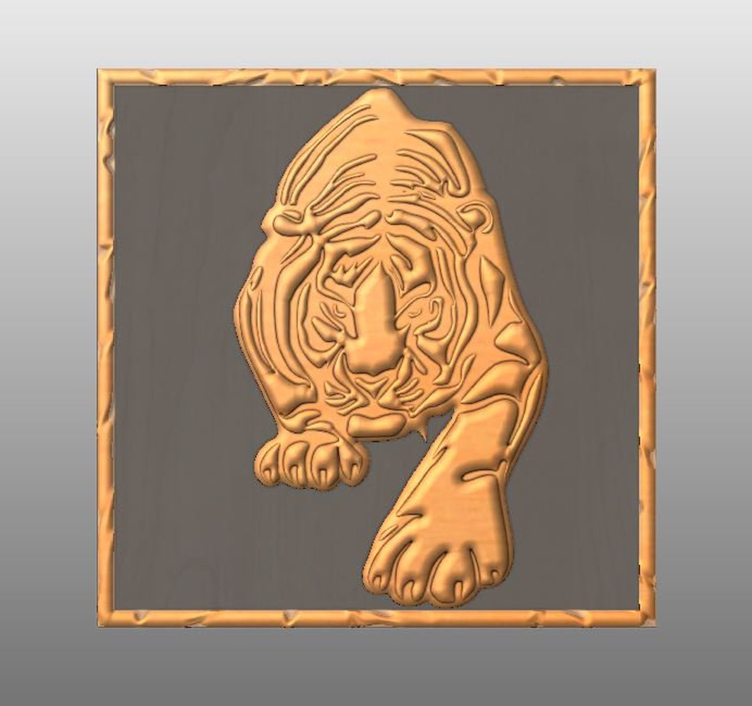 Tiger Stl File, 3d Rendering, Cnc Cut Files, Digital Download - Etsy