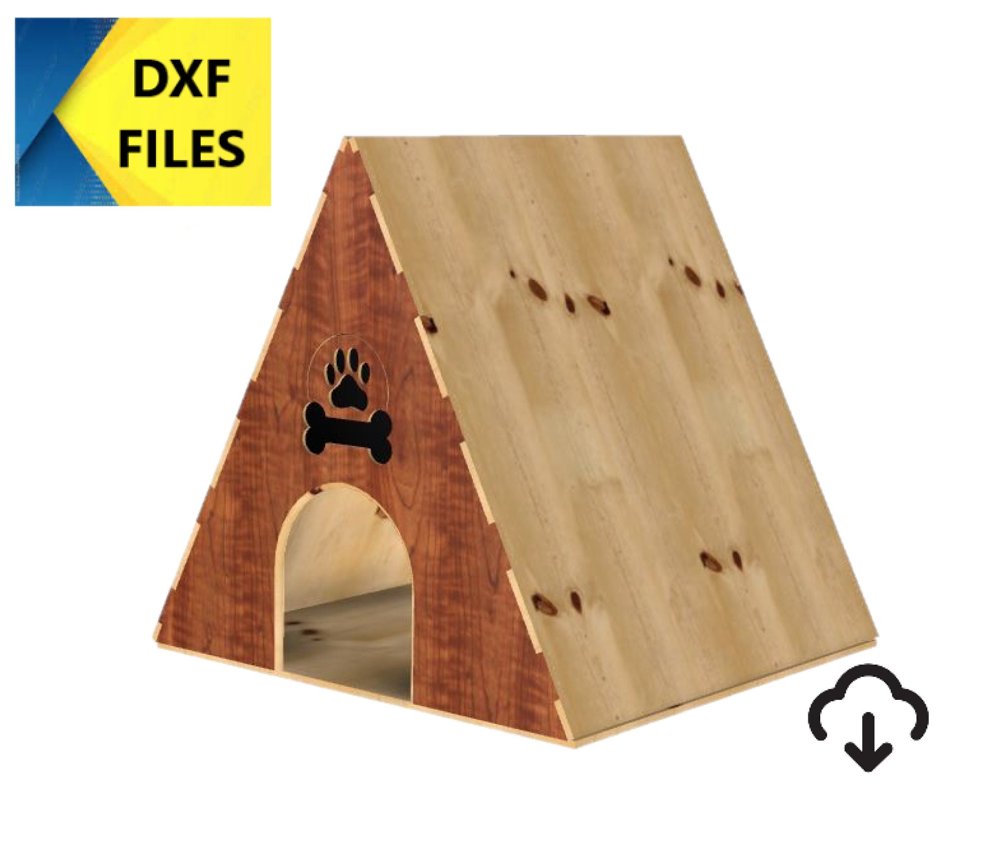 Doghouse Dxf Files, Cnc Cut File Dog House, Laser Cut File Dog House ...