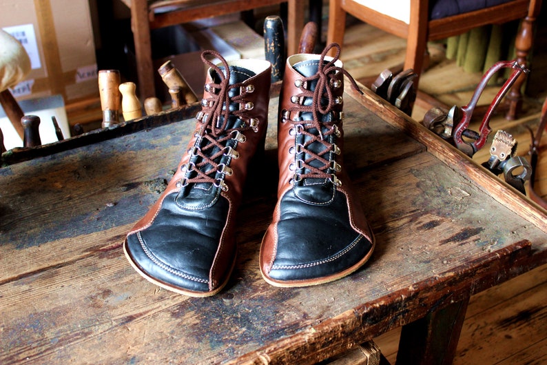 Mod.6 Leather Barefoot Shoes From the Shoemaker Mid Cut - Etsy
