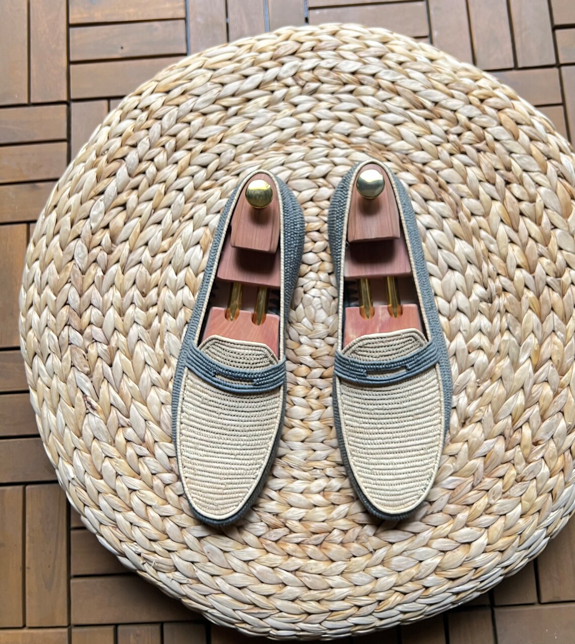 Whispergray Raffia Shoes - Etsy
