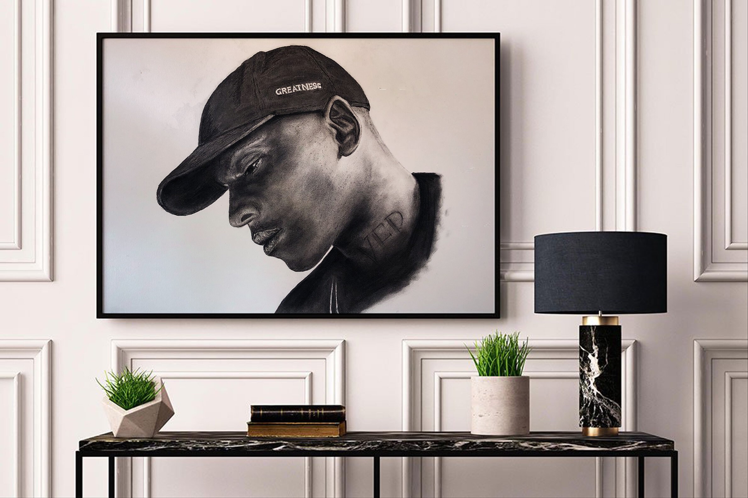 Skepta A1 / A2 / A3 Print of an Original Drawing Charcoal Drawing ...