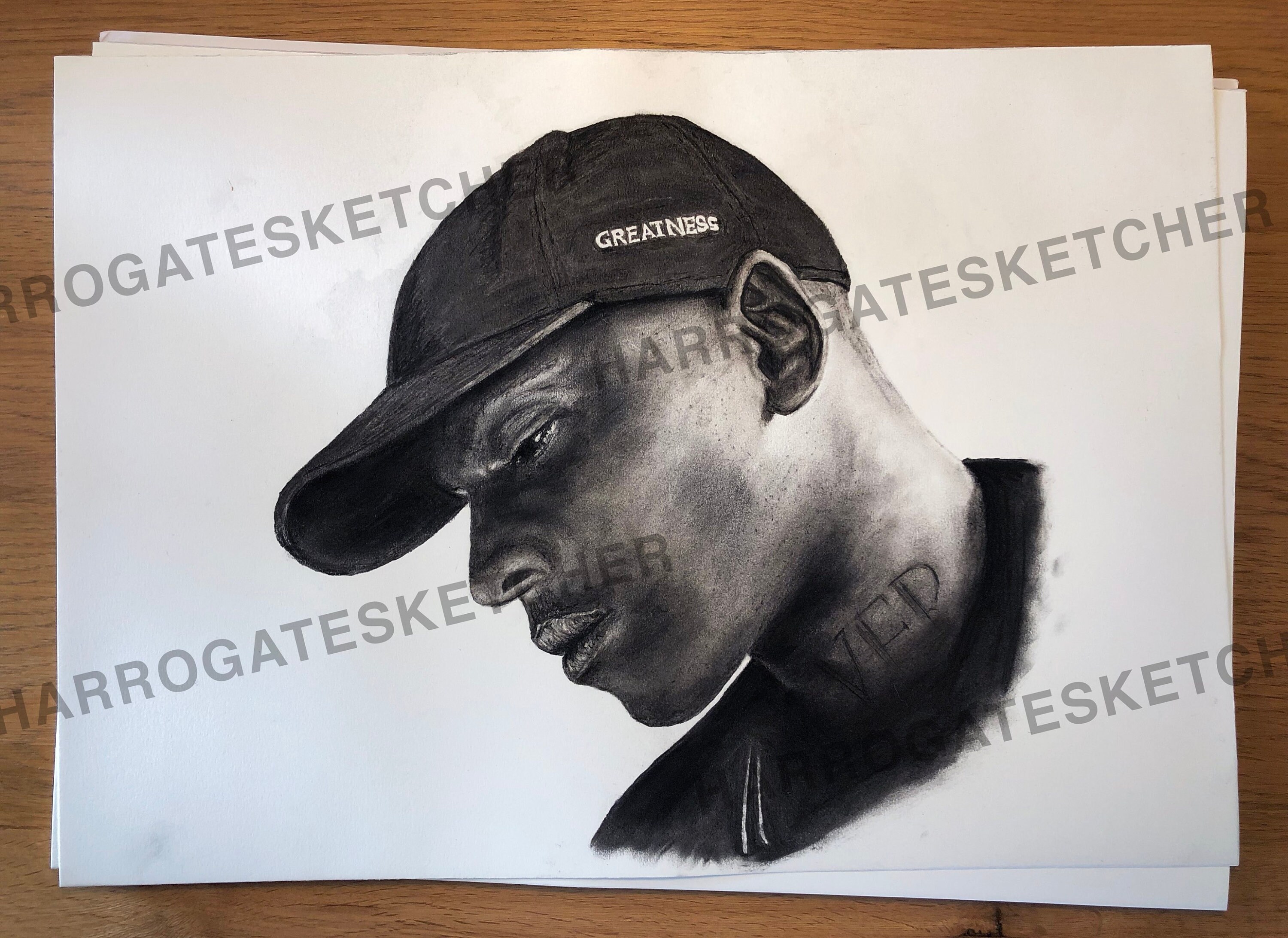 Skepta A1 / A2 / A3 Print of an Original Drawing Charcoal Drawing ...