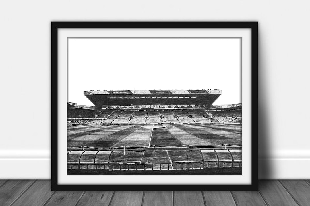 Buy Elland Road - A1 / A2 / A3 Print of an Original Drawing - Charcoal ...
