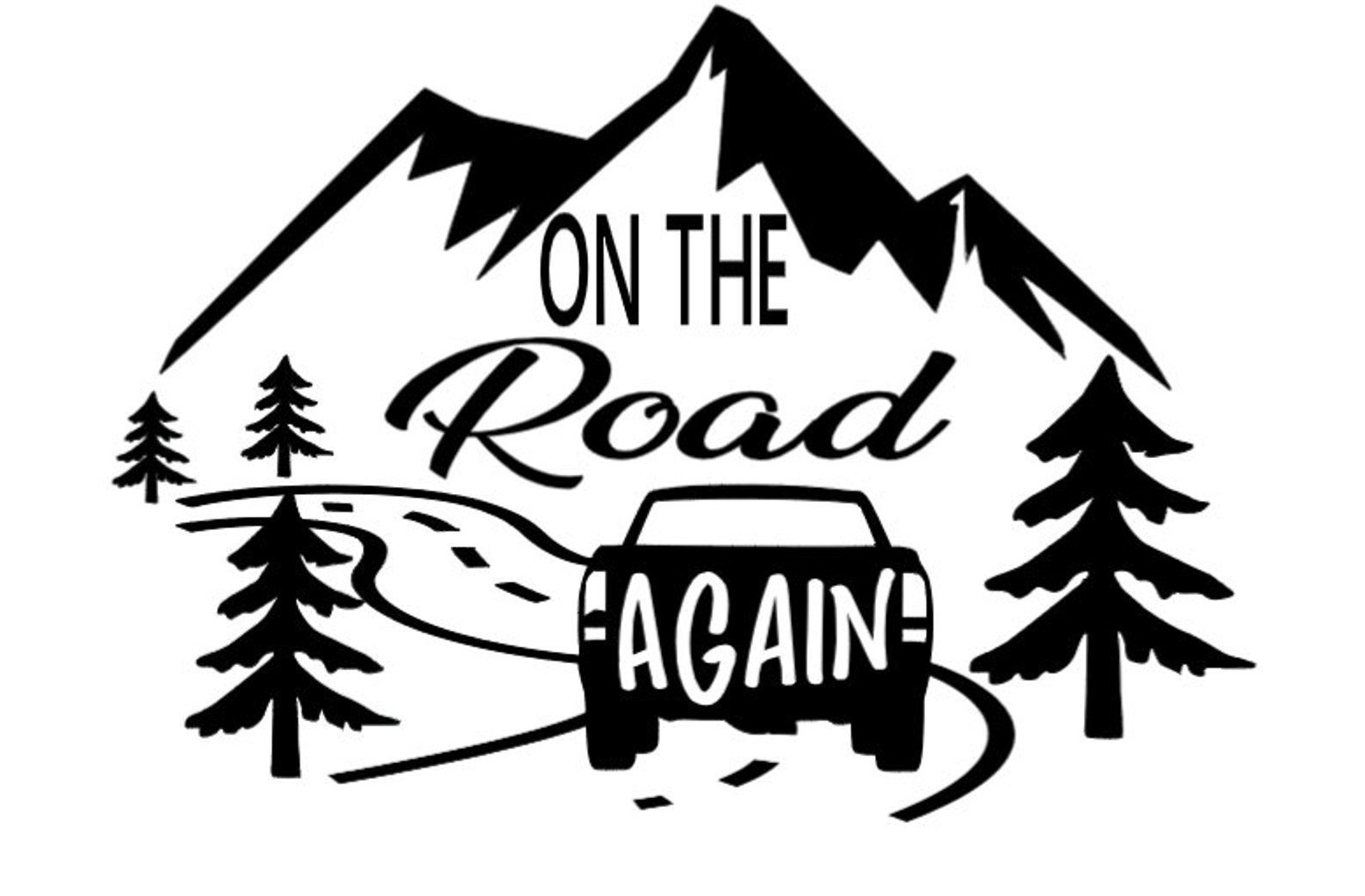 On the Road Again Instant Download SVG PNG JPG Commercial - Etsy