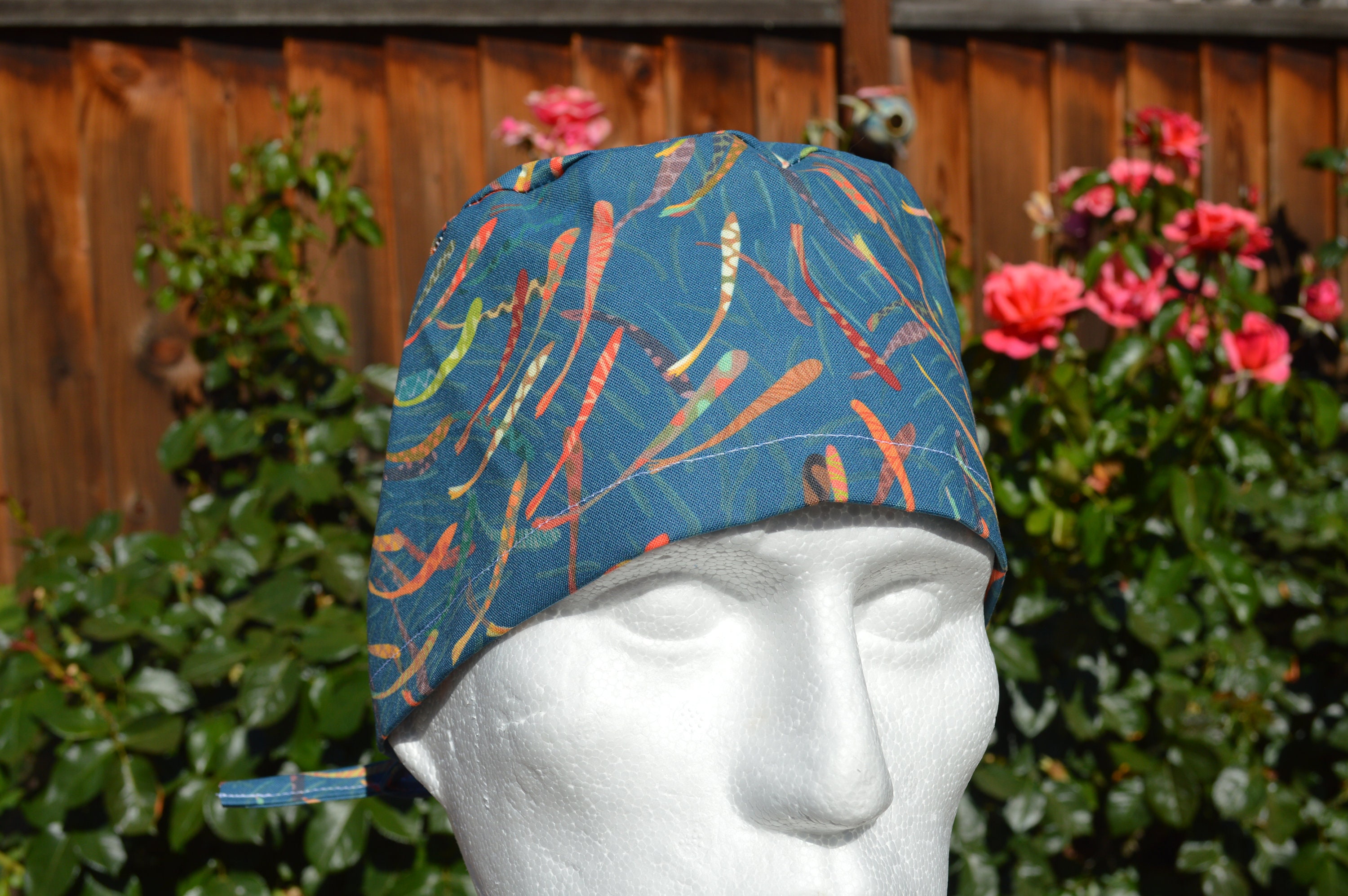 Honolulu Koi Fish Mens Surgical Scrub Cap LAST ONE - Etsy
