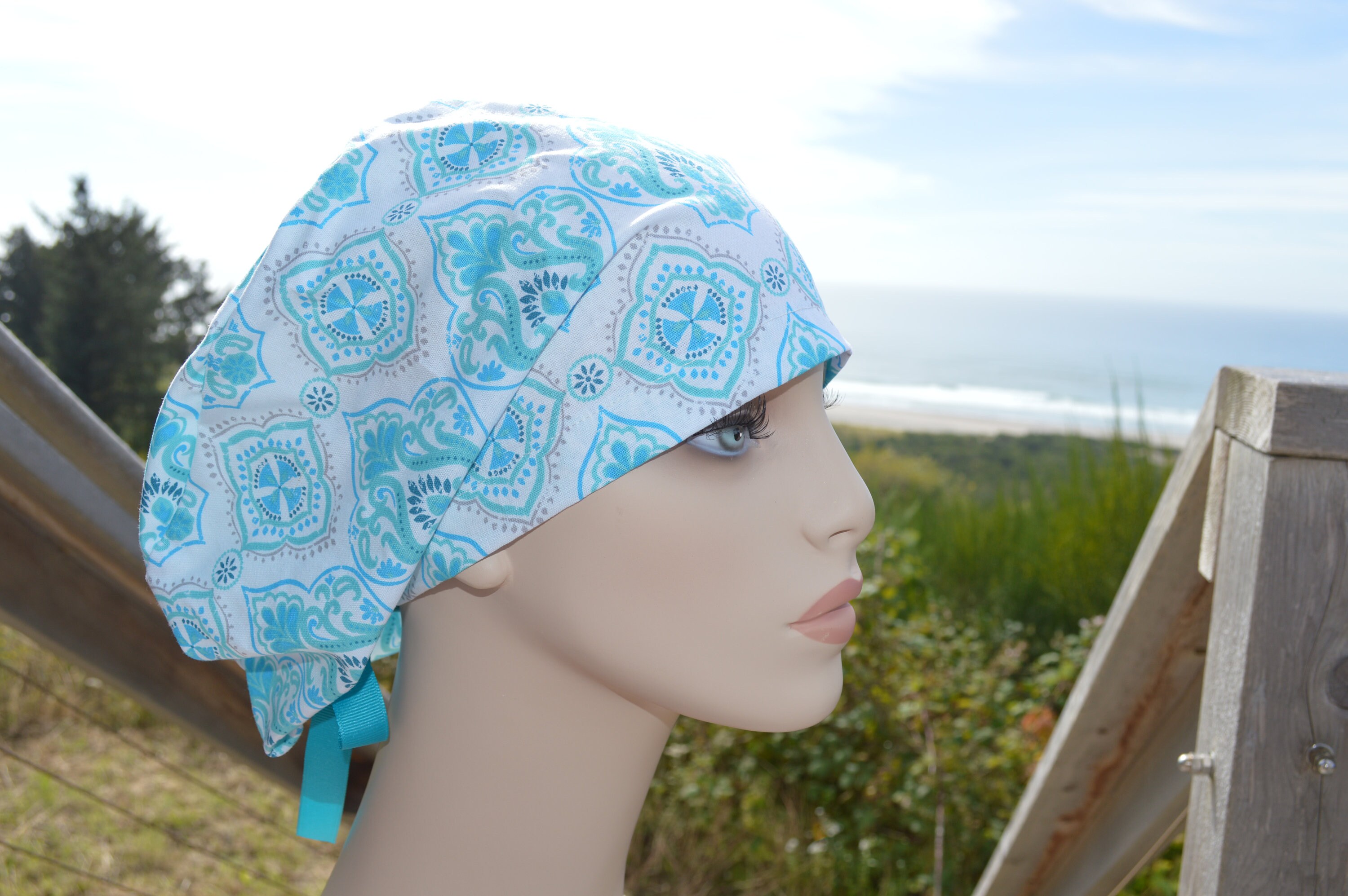 The Taj Mahal Womens Surgical Scrub Cap. Scrub Hat, Nurse Cap, Doctor ...