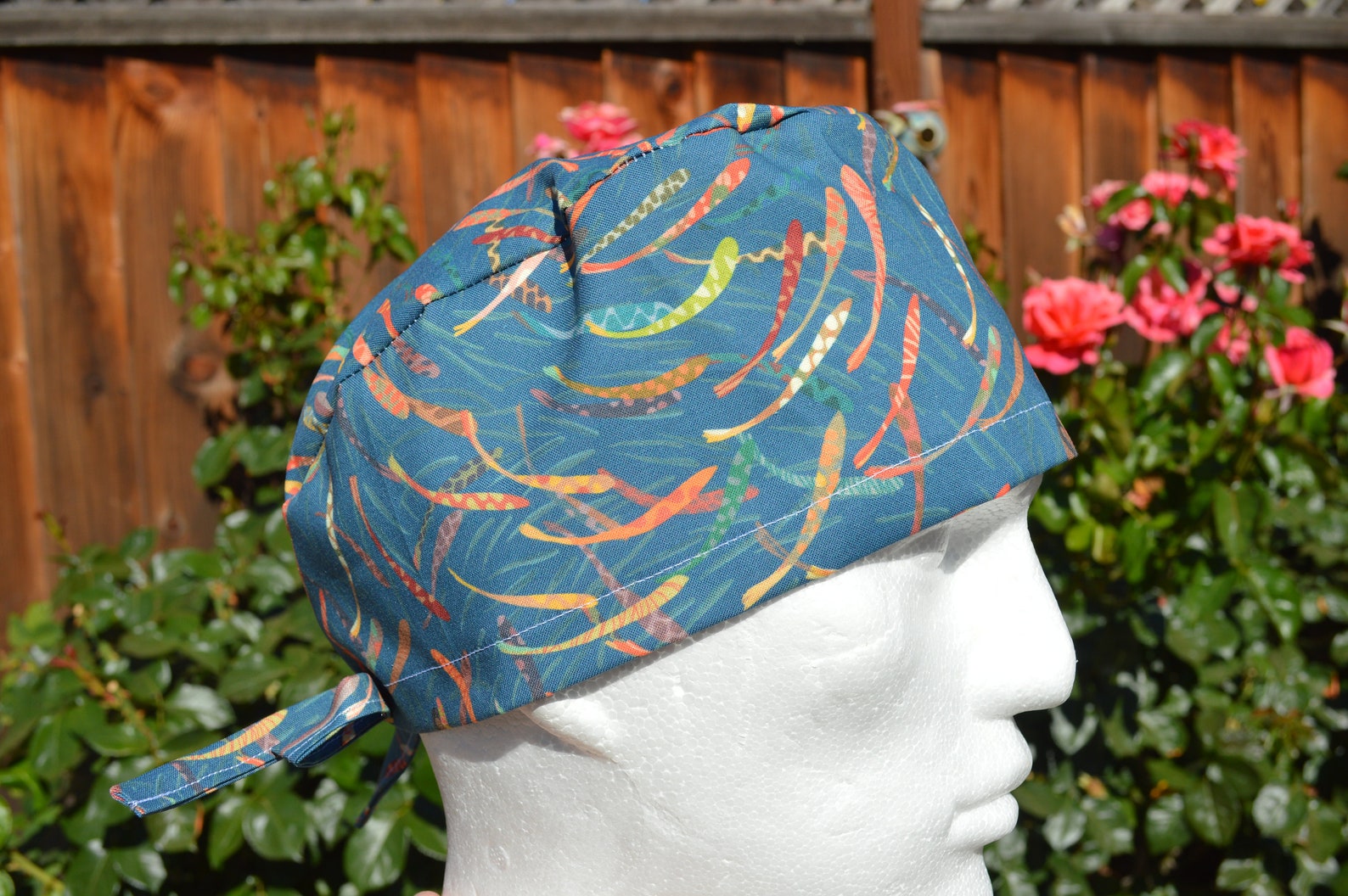 Honolulu Koi Fish Mens Surgical Scrub Cap 1 | Etsy