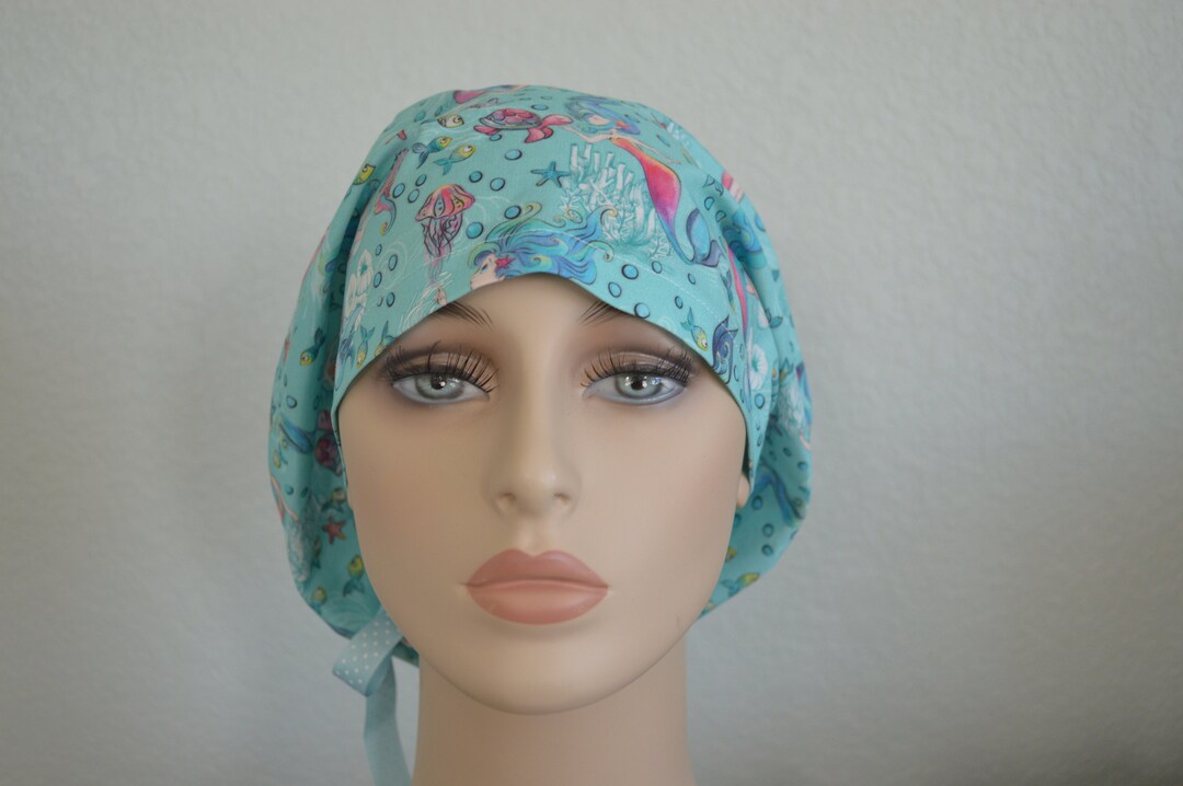 Mermaids Under the Sea Women's Scrub Cap 1 - Etsy