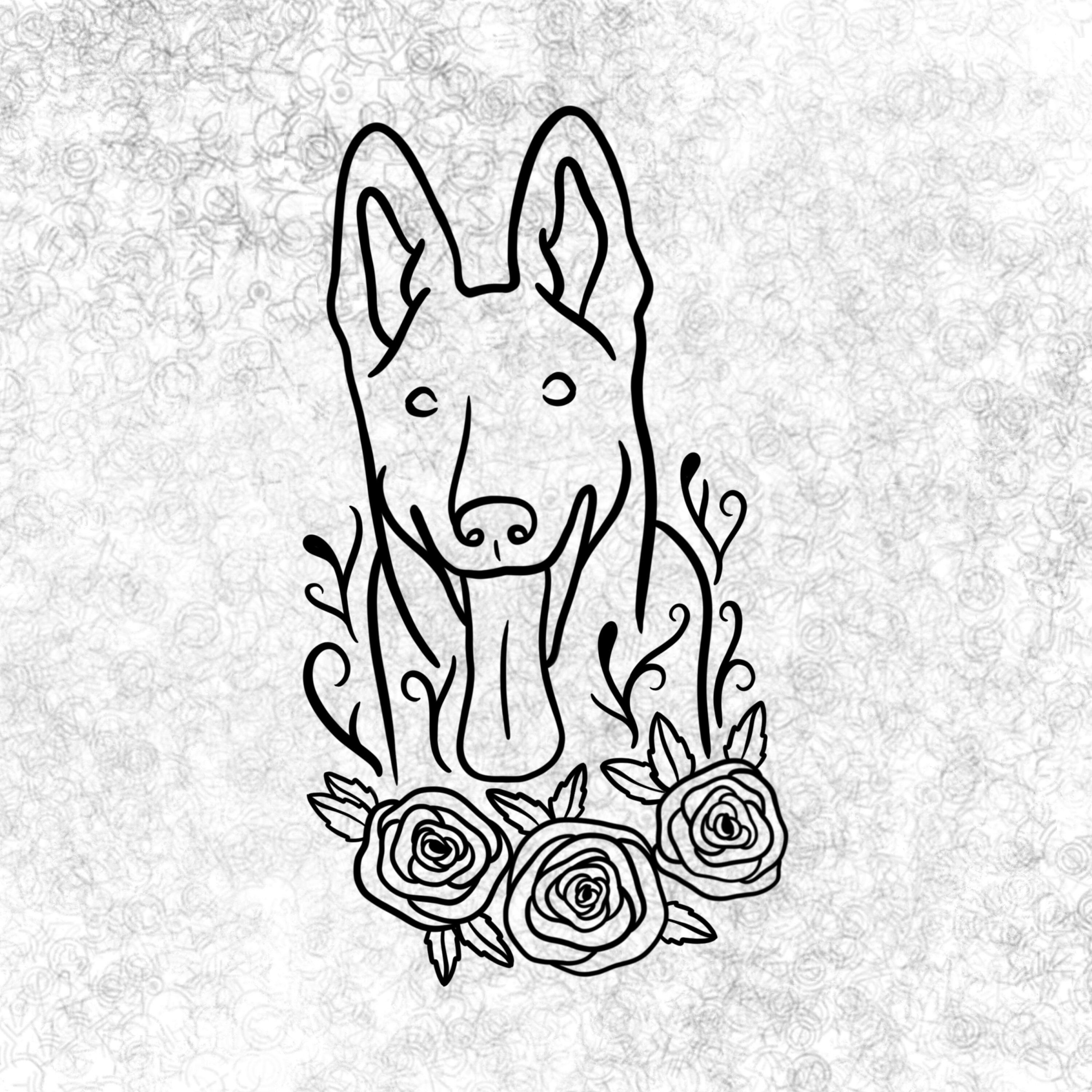 German Shepherd SVG / German Shepherd Cut File / Dog SVG / Dog Cutfile ...