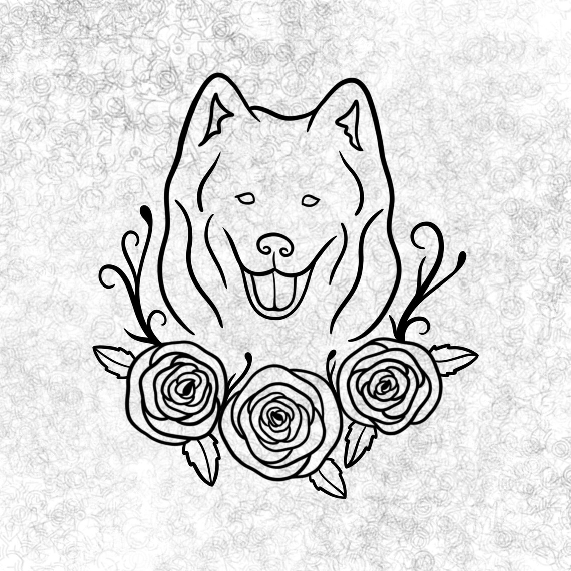 Samoyed SVG / Samoyed Cut File / Dog SVG / Dog Cut File / Samoyed ...