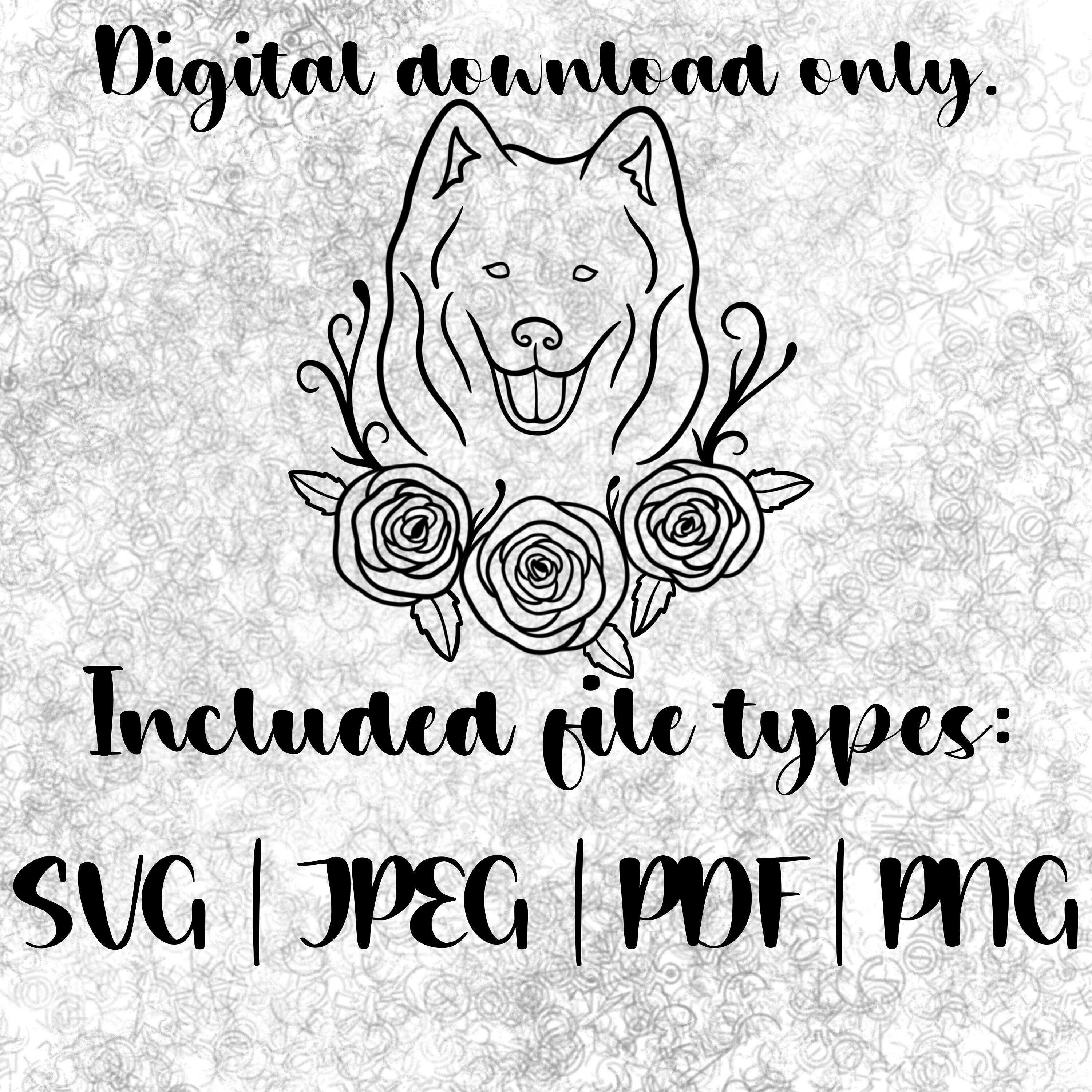 Samoyed SVG / Samoyed Cut File / Dog SVG / Dog Cut File / - Etsy