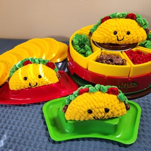 Crochet Taco Plush | Emotional Support Taco | Customizable | Made to ...