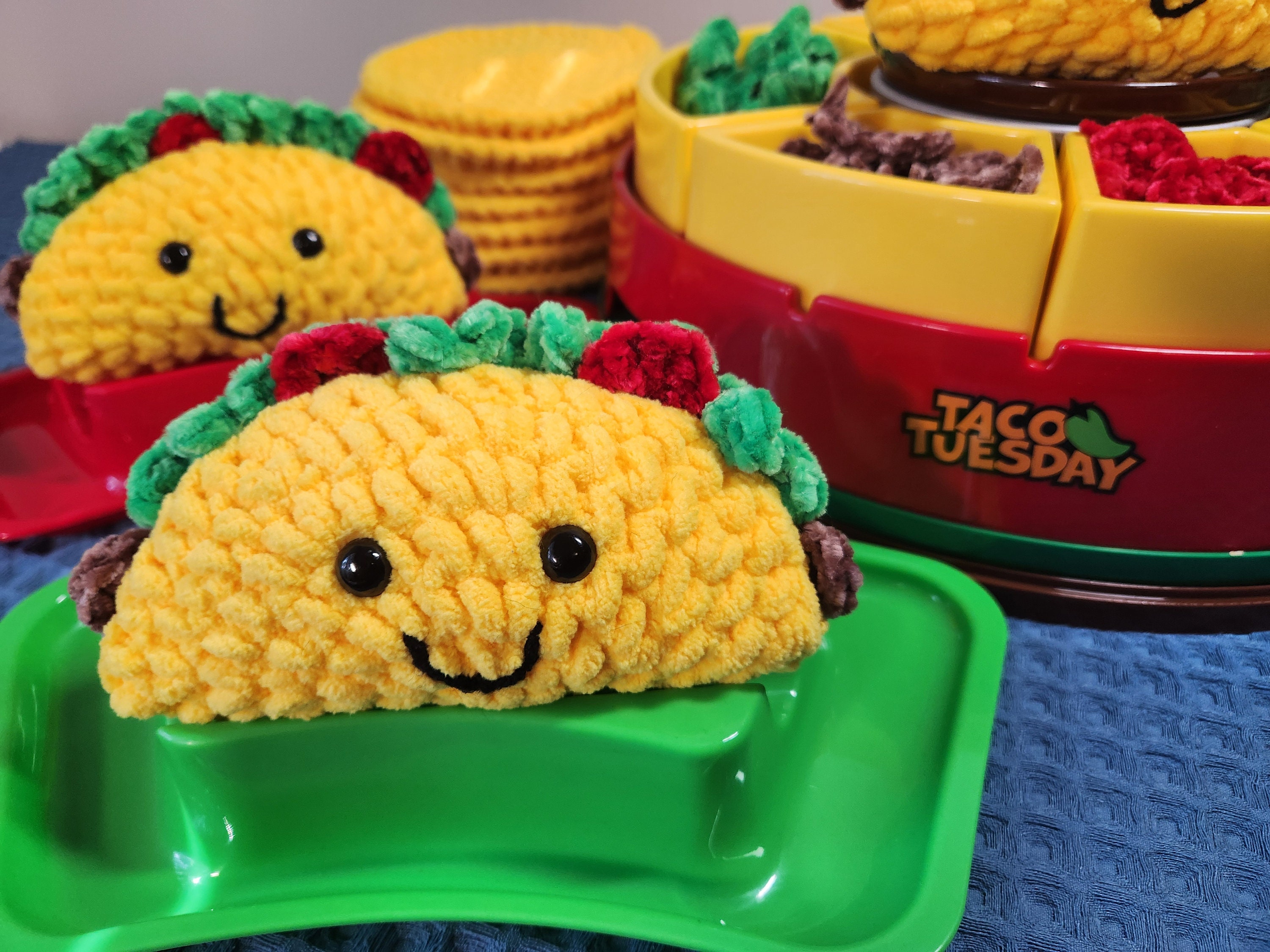 Crochet Taco Plush Emotional Support Taco Customizable Made to Order - Etsy