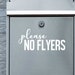 No Flyers Please Vinyl Decal for Wall Mount Mailbox Sign - Etsy Canada