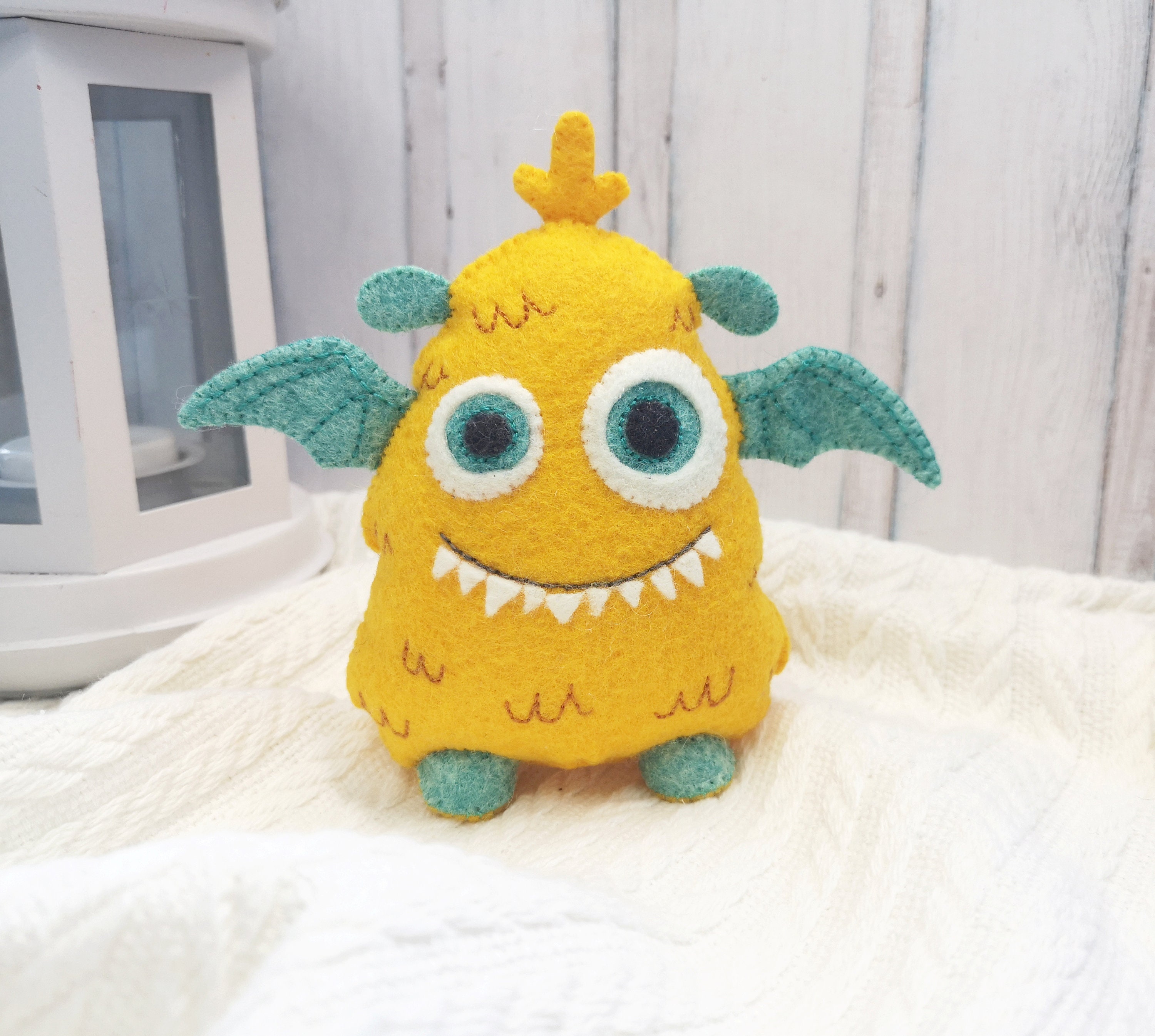 Felt Monster Pattern Sewing Pattern Toy DIY PDF Felt Toy Easy - Etsy