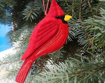 Cardinal Felt Ornament - Etsy