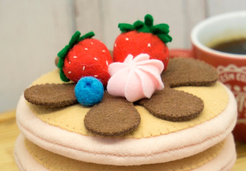Felt Food Pattern Pancake Toy Sewing Felt DIY PDF Pattern Felt - Etsy