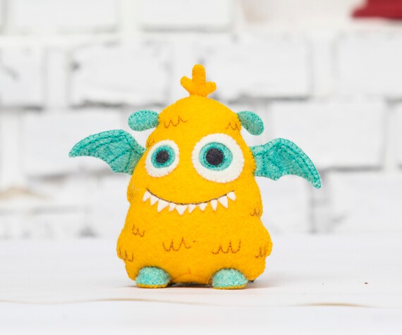 Felt Monster Pattern Sewing Pattern Toy DIY PDF Felt Toy Easy - Etsy