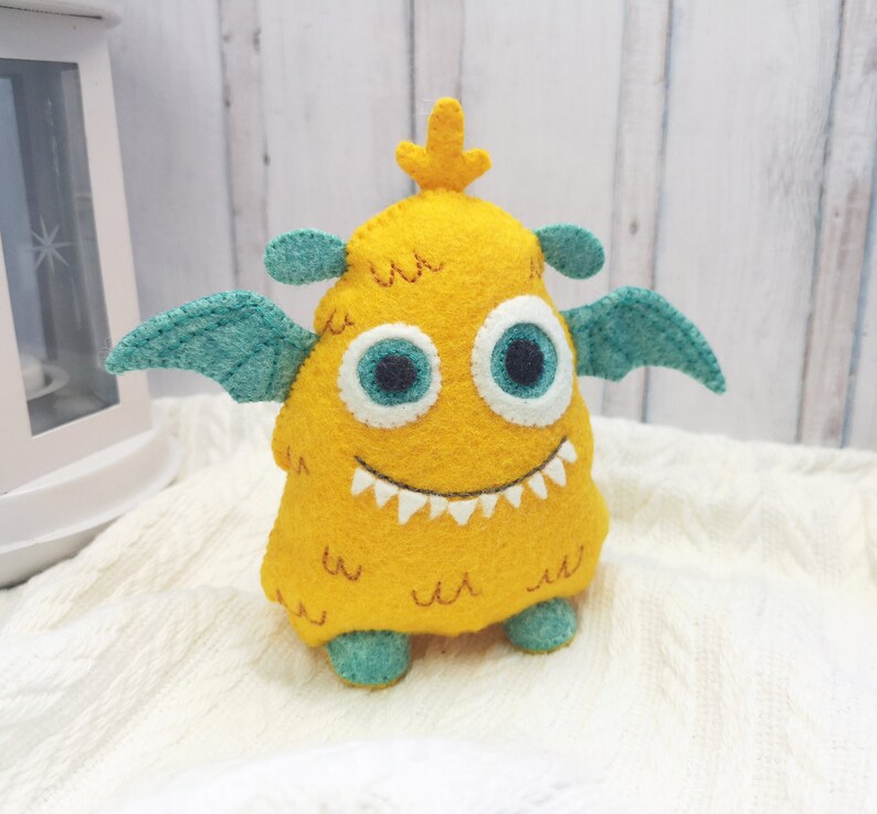 Felt Monster Pattern Sewing Pattern Toy DIY PDF Felt Toy Easy Helloween ...