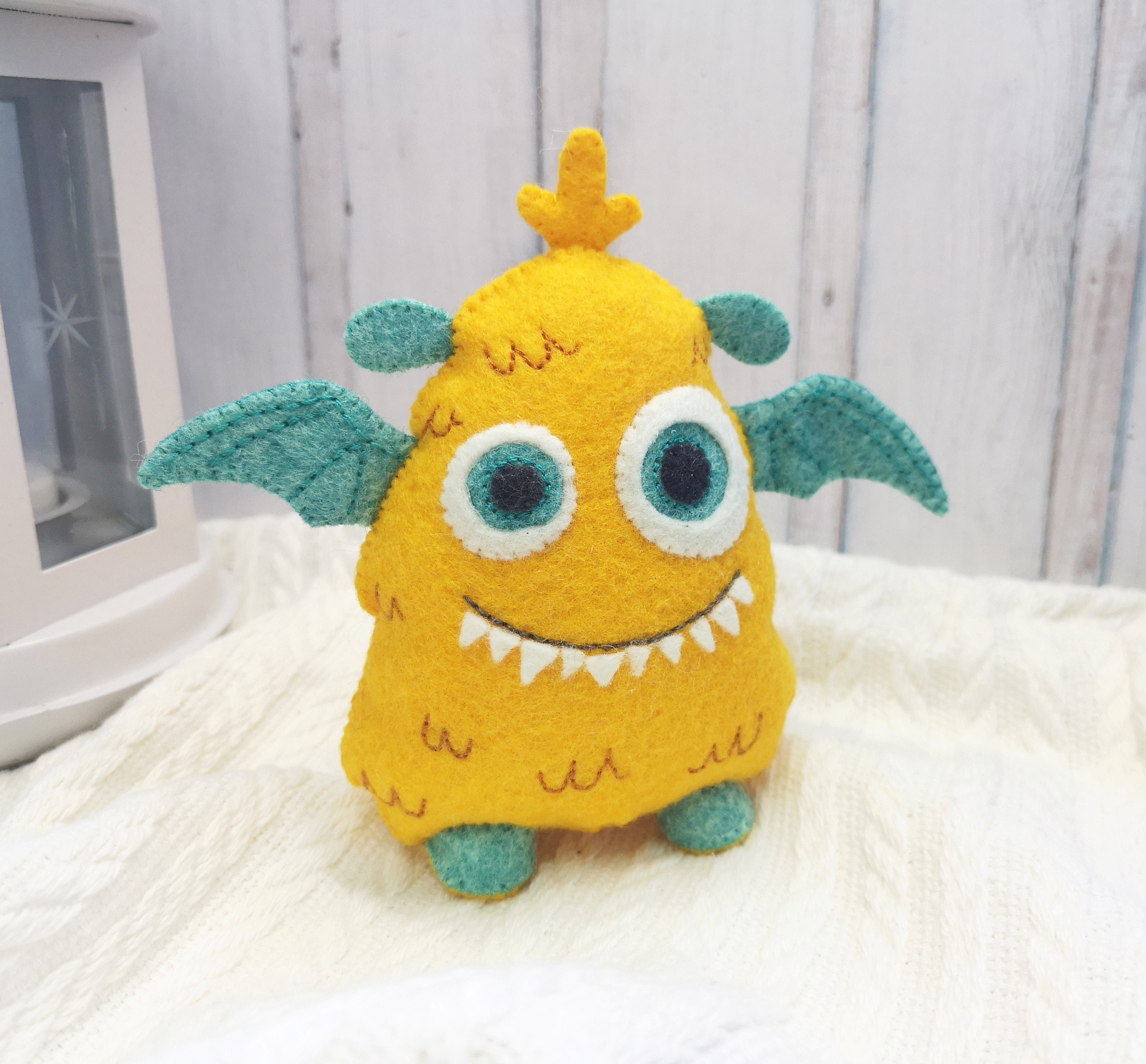 Felt Monster Pattern Sewing Pattern Toy DIY PDF Felt Toy Easy - Etsy
