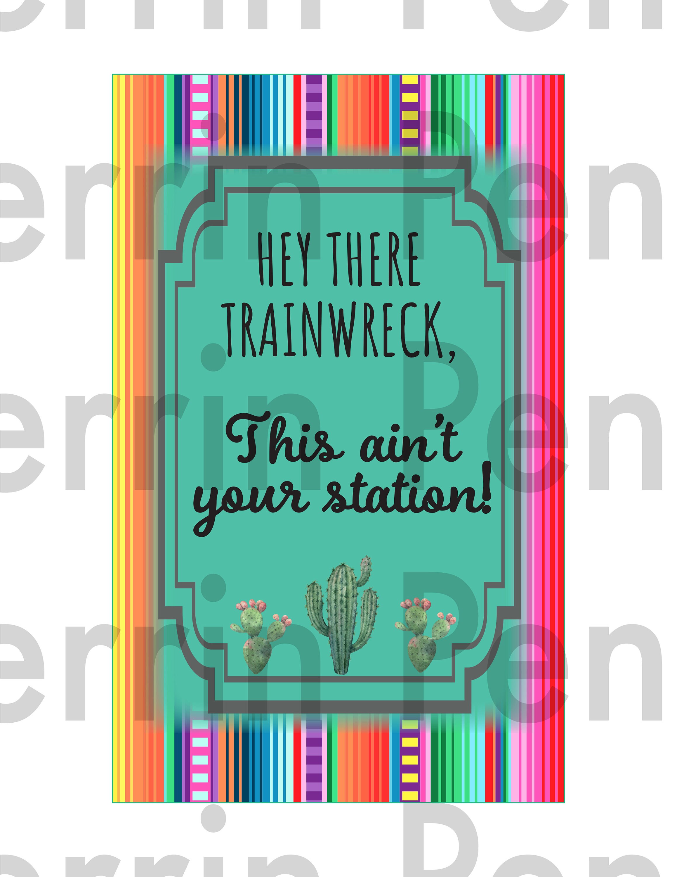 Hey There Trainwreck SVG PNG JPEG - Etsy