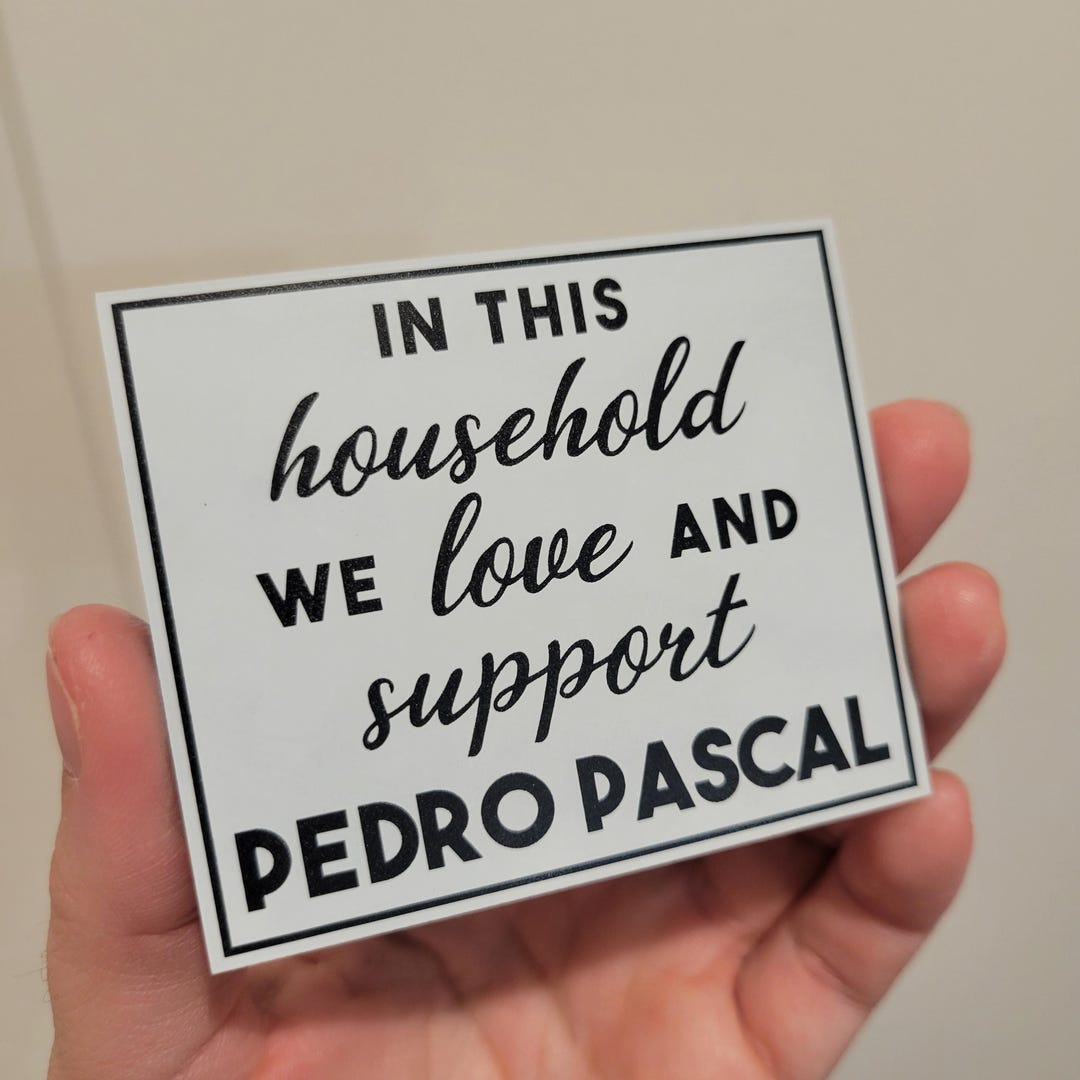 Laser Cut Pedro Pascal Fridge Magnet: Funny Fangirl Gift - Etsy