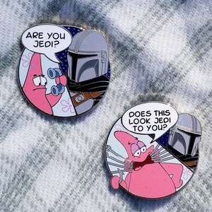 Patrick X Mando Hard Enamel Pins Set Funny Pins - Etsy