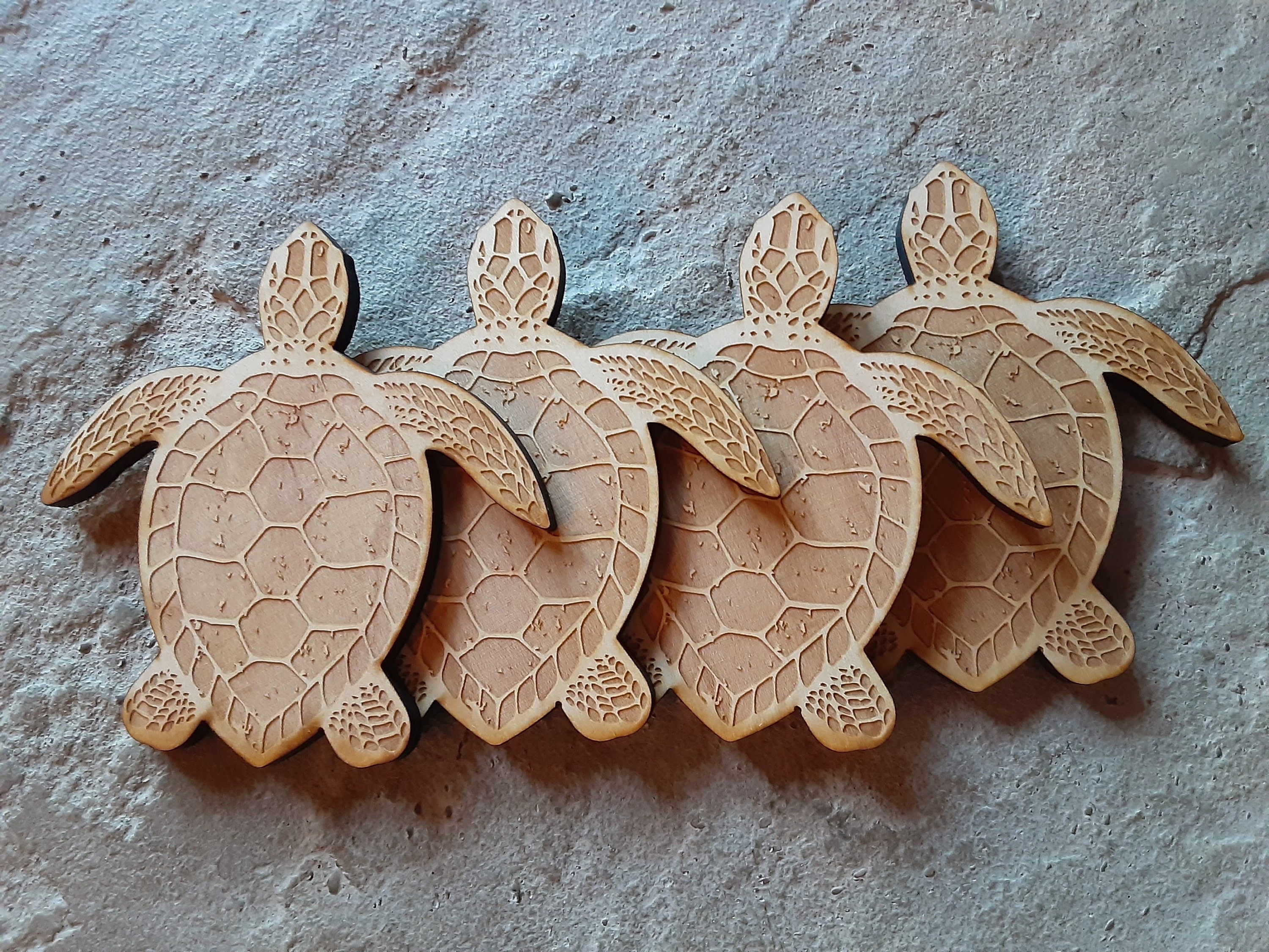 Sea Turtle Coasters, Turtle Coasters, Sea Turtle Coaster Set, Turtle ...