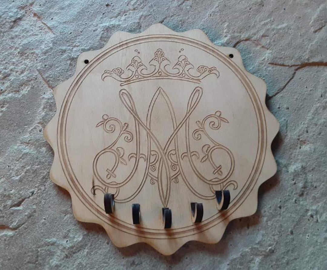 Auspice Maria Rosary Hanger, Auspice Maria Key Ring Hanger, Auspice ...