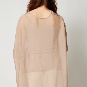 Italian Silk Sheer Flowing Top - Etsy