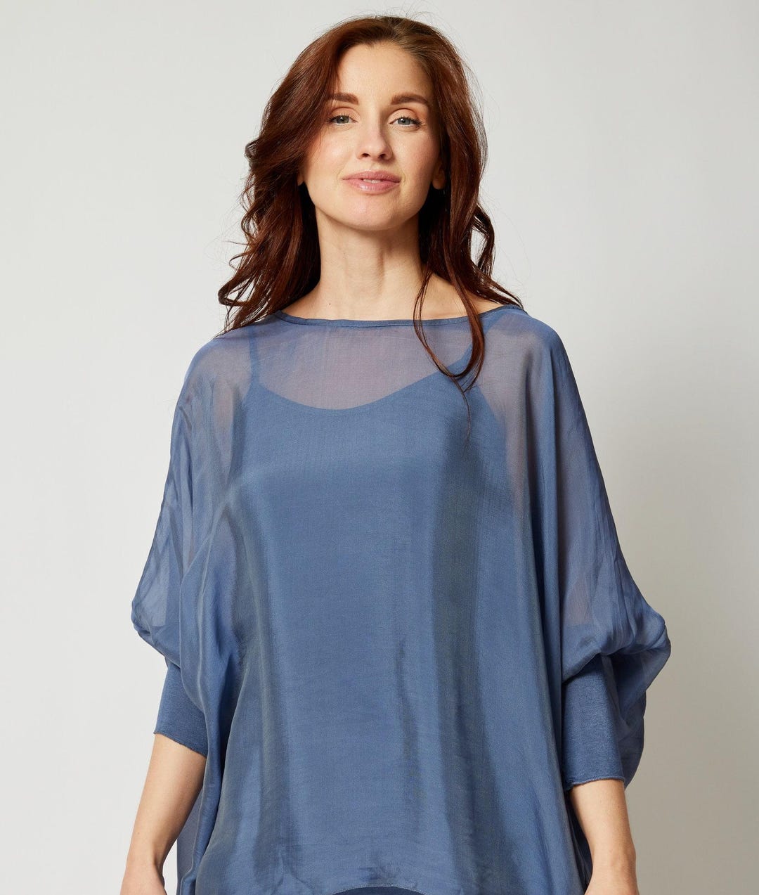 Italian Silk Sheer Flowing Top - Etsy