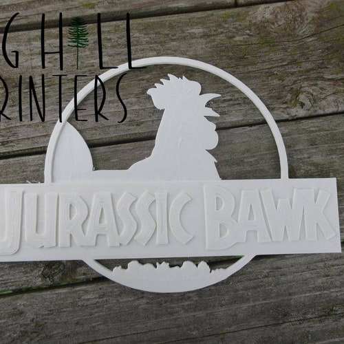 SUPPLY UNFINISHED 3D Printed jurassic Bawk | Etsy