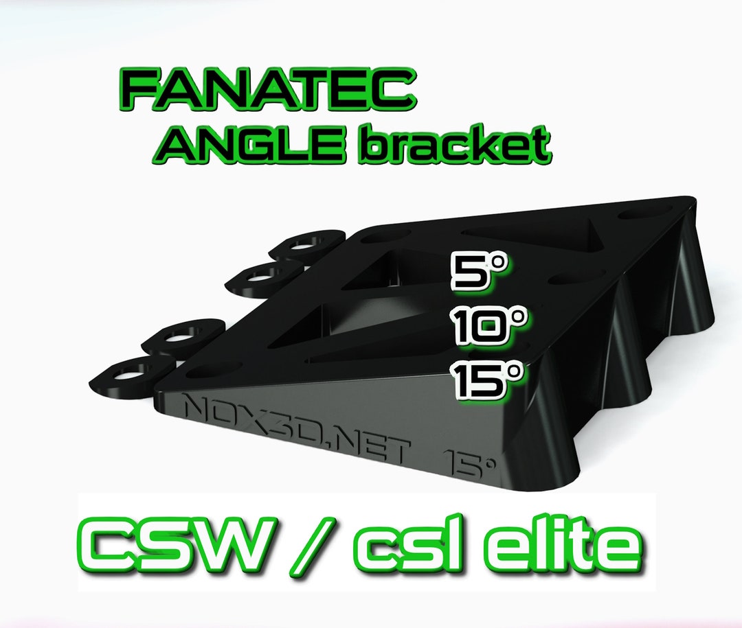 Fanatec CSW 2.5 CSL Elite Support Angled Fix Bracket Mounted Adapter ...
